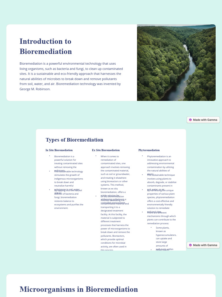 Introduction To Bioremediation | PDF | Environmental Remediation ...