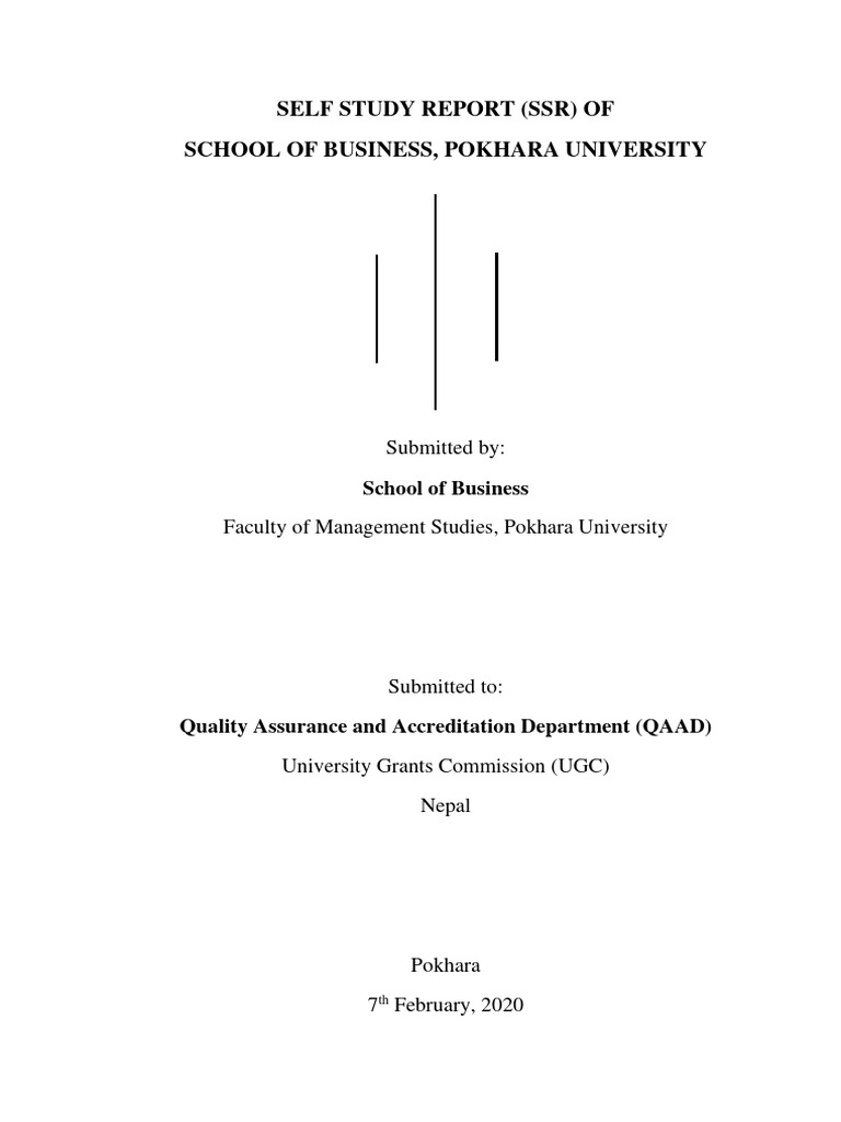 Self Study Report of Pokhara University | PDF | Strategic Planning ...
