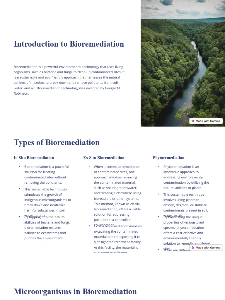 Introduction To Bioremediation | PDF | Environmental Remediation ...