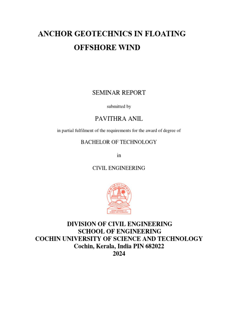Pavithra Seminar | PDF | Deep Foundation | Wind Power