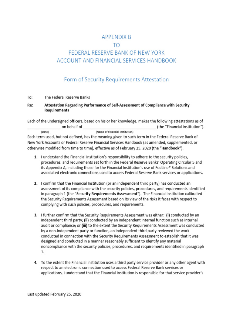 0220 Frbny Handbook Appendix B Form of Security Requirements ...