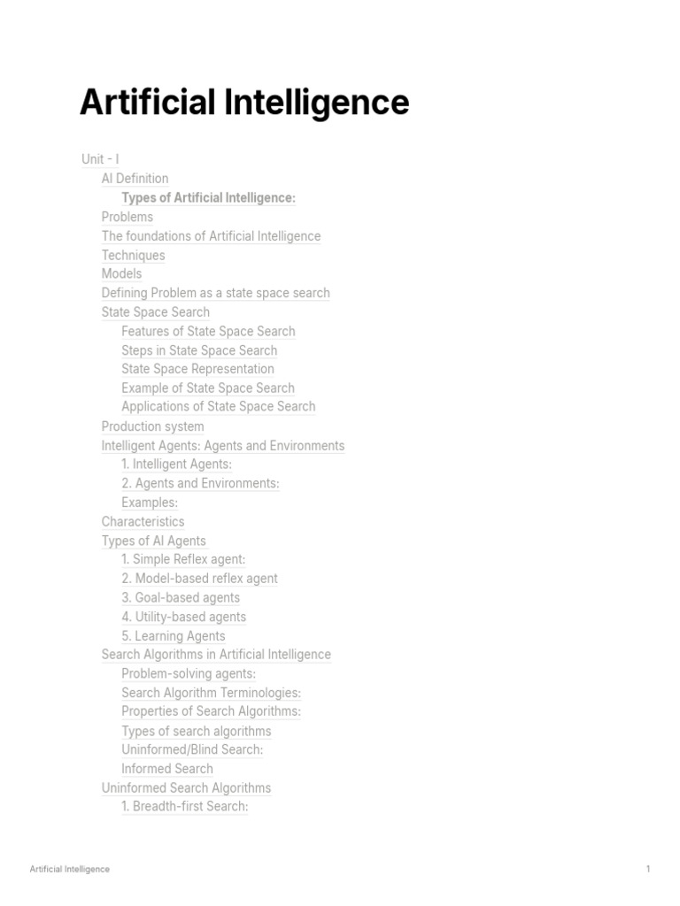 Artificial Intelligence | PDF | Artificial Intelligence | Intelligence (AI) & Semantics