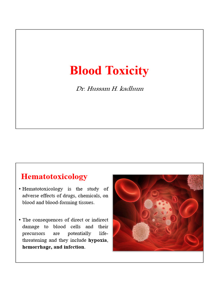 Blood Toxicity | PDF | Red Blood Cell | Hemoglobin