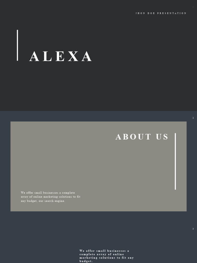 Alexa PowerPoint Template Dark | PDF | Computing | Marketing