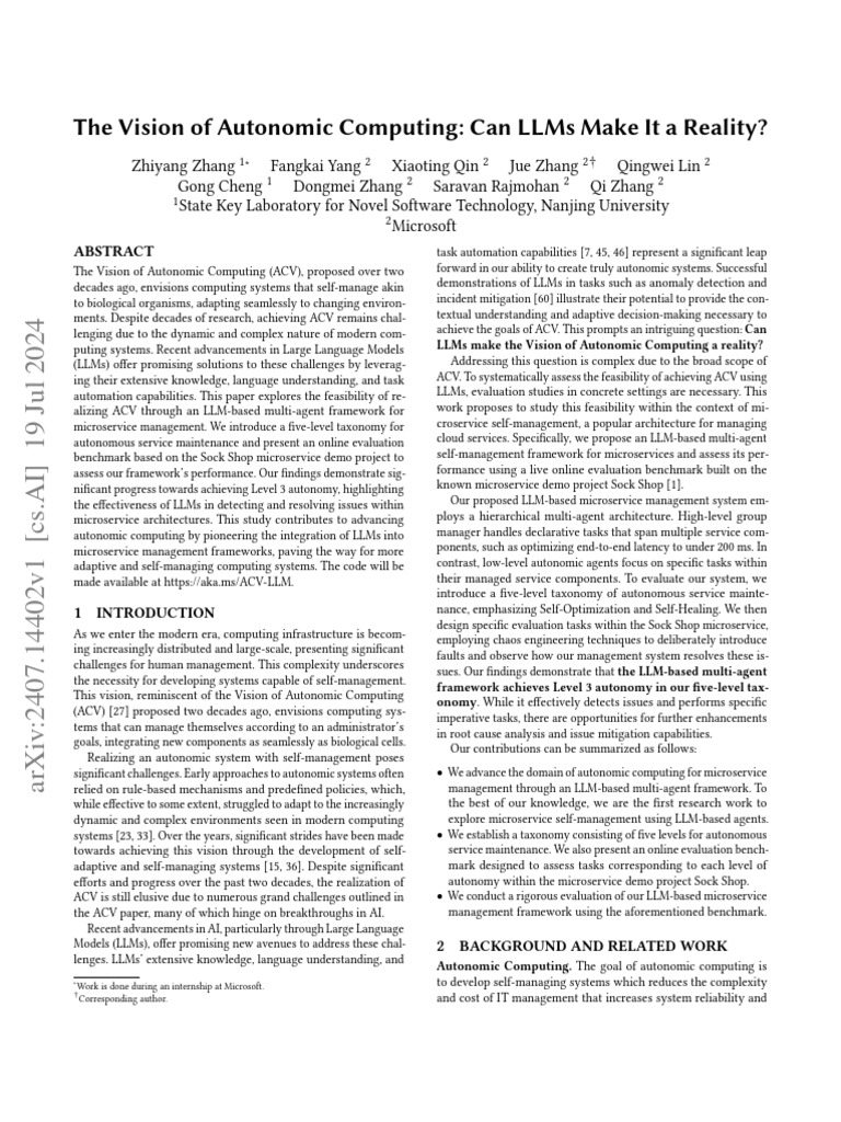 The Vision of Autonomic Computing | PDF | Cloud Computing | Machine Learning