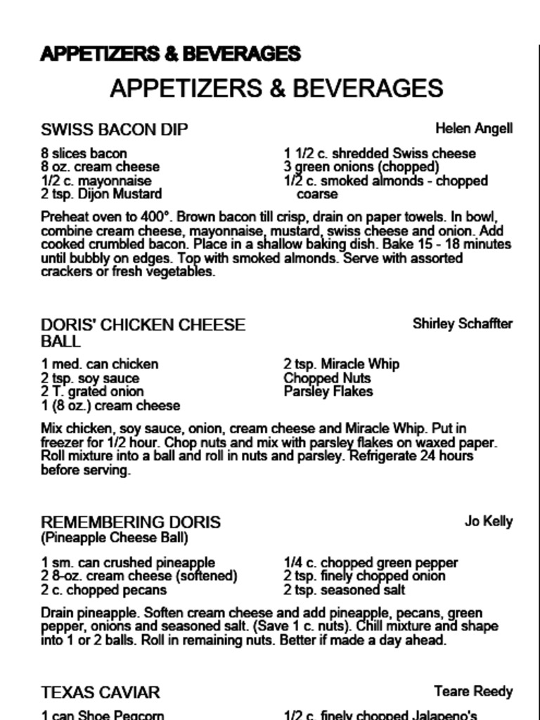 Church Cookbook | PDF | Mustard (Condiment) | Foods