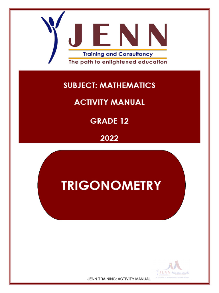 Trig Activity Manual - 121331 | PDF | Numbers | Sequence