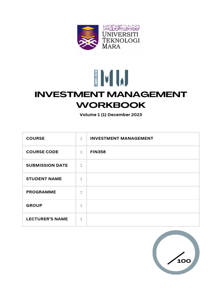 WORKBOOK | PDF | Stocks | Dividend