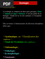 COURS L1 Metazoaire | PDF | Anatomie | Biologie
