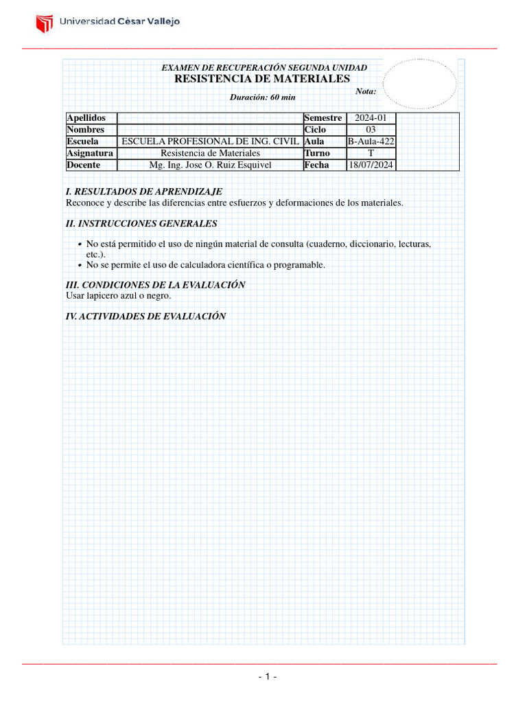 RM-ER2 2024-1 B1 Rev01 | PDF | Viga (Estructura) | Resistencia de ...
