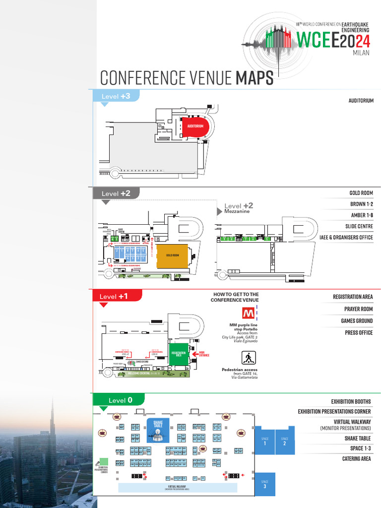 WCEE2024 Map of Floors and Rooms 1 | PDF | Pedestrian Infrastructure ...