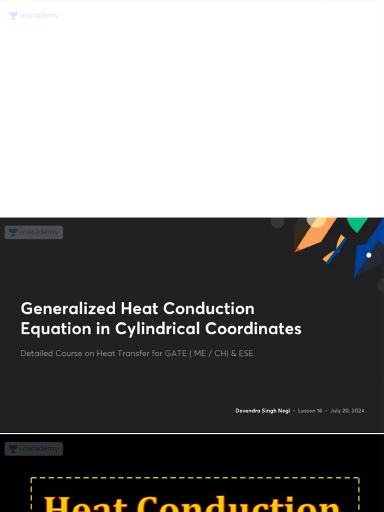 Generalized Heat Conduction Equation | PDF