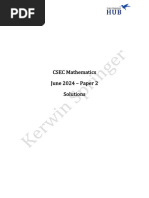 CSEC Mathematics Sample SBA | PDF