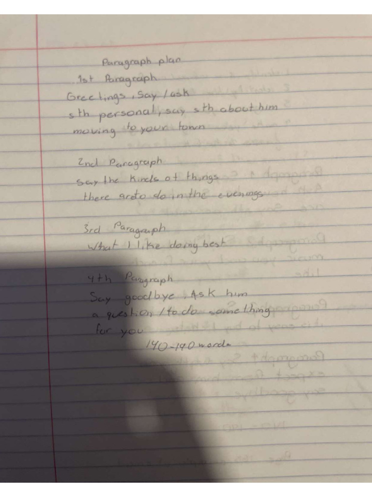 Paragraph Plan | PDF