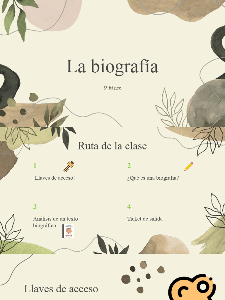 Clase 12. La Biografía (PPT 8) | PDF