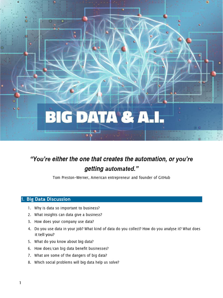 Big Data Artificial Intelligence Student | PDF | Artificial ...