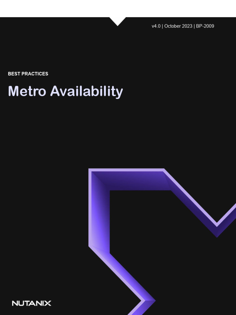 BP 2009 Metro Availability | PDF | Computer Cluster | Virtual Machine