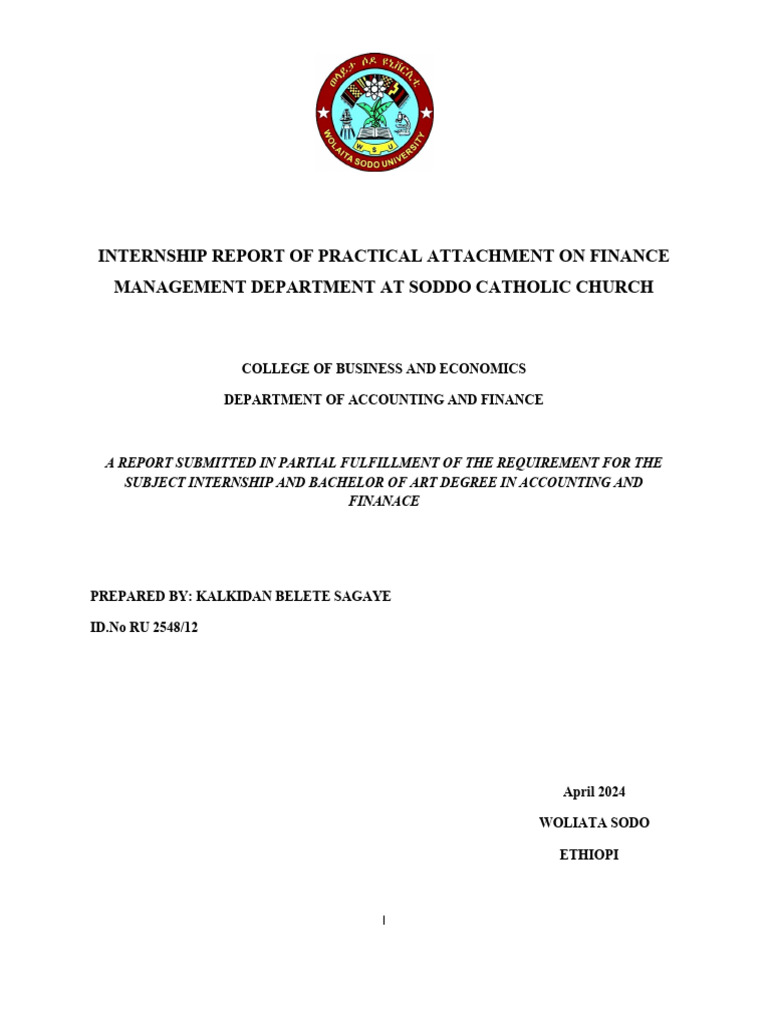 Internship Report: Accounting & Finance | PDF | Payroll Tax | Business
