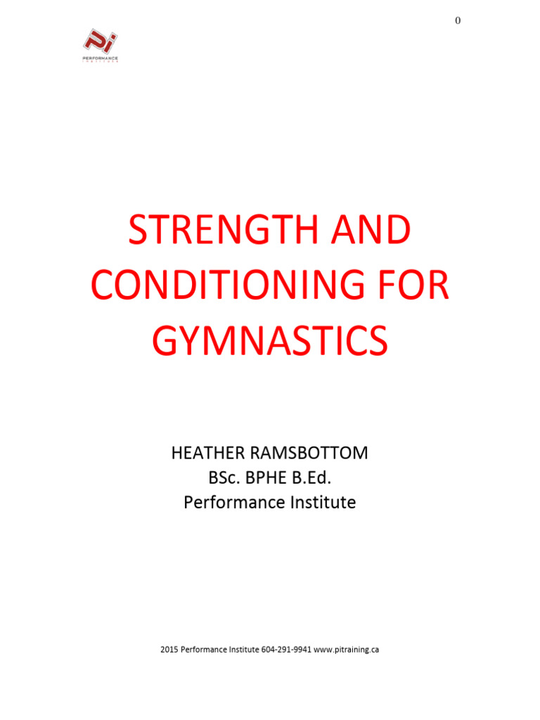 Gymnastics Strength & Conditioning Guide | PDF | Strength Training ...