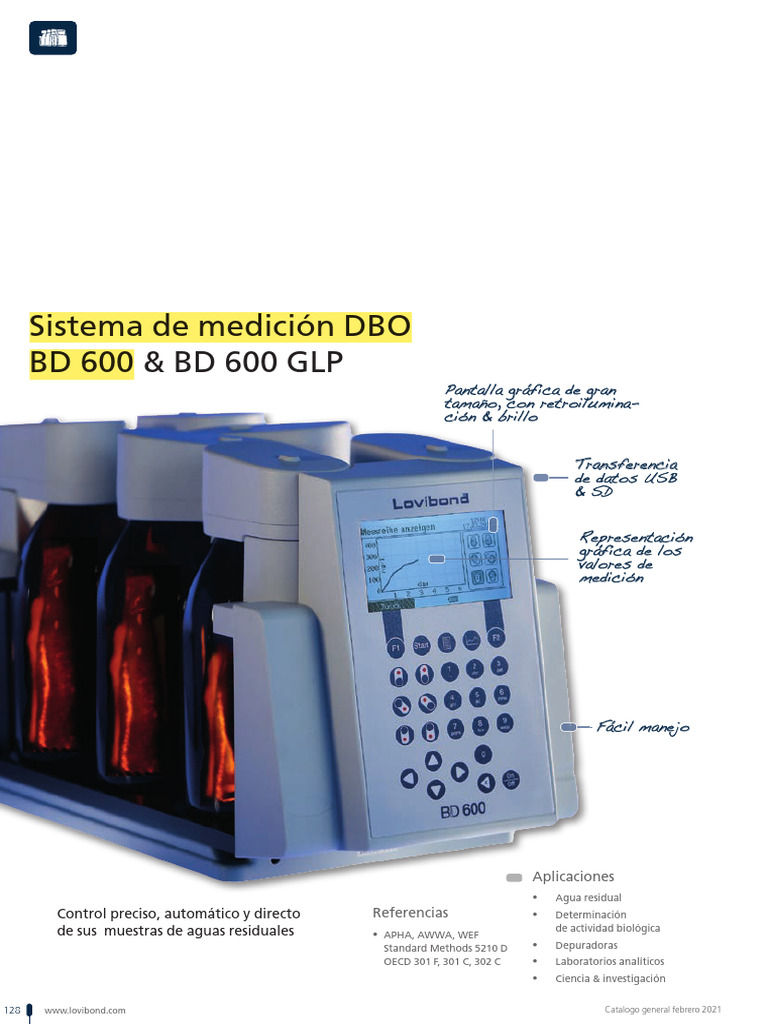 Ficha Técnica BD600 - LOVIBOND | PDF | Medición | Aguas residuales