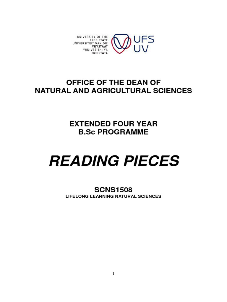 SCNS1508 Reading Pieces | PDF | Experiment | Hypothesis