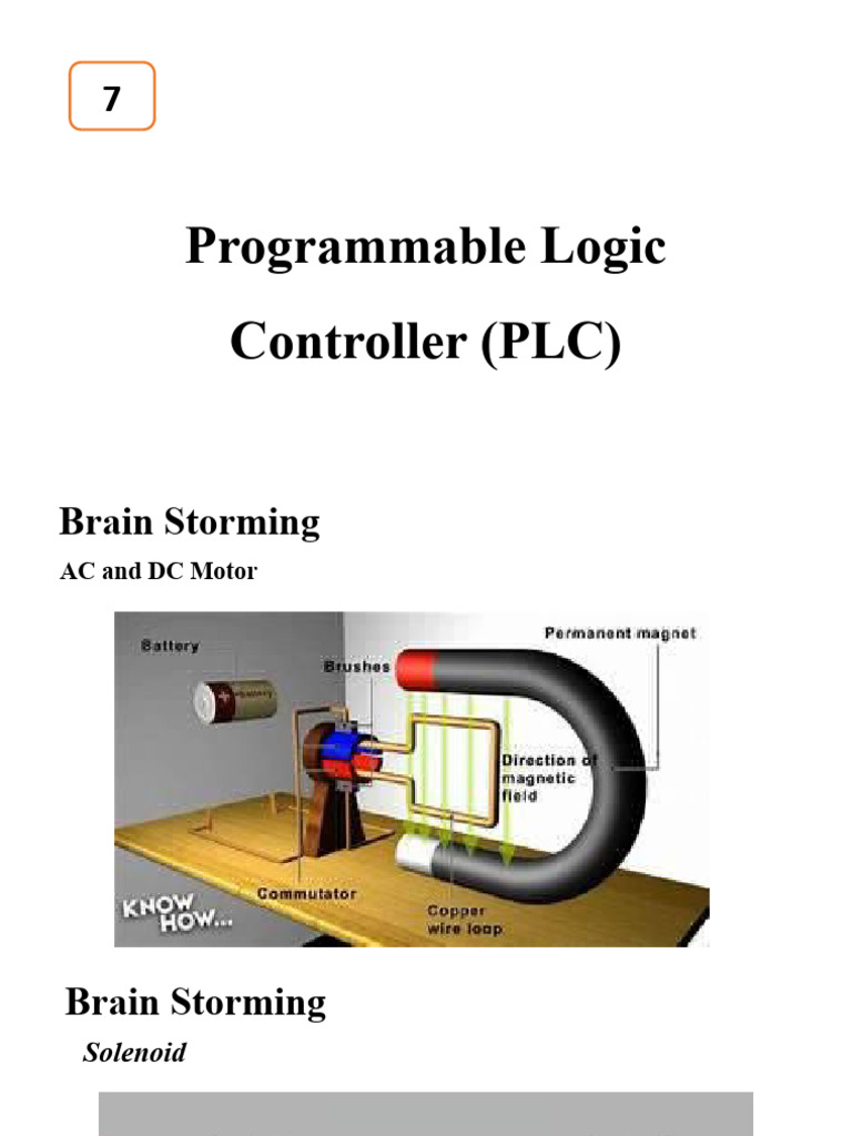 Presentaion 7 Programmable Logic Controller (PLC) - 1 | PDF | Programmable Logic Controller ...