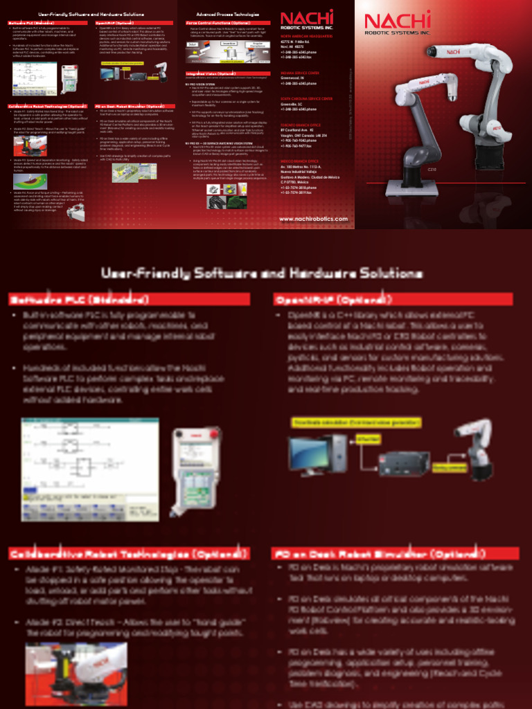 Brochure Nachi - English | PDF | Programmable Logic Controller | Robot