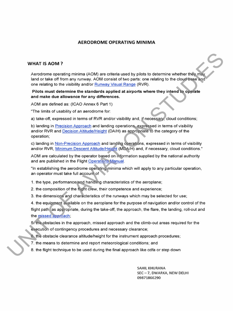 Aom and Extra Notes | PDF