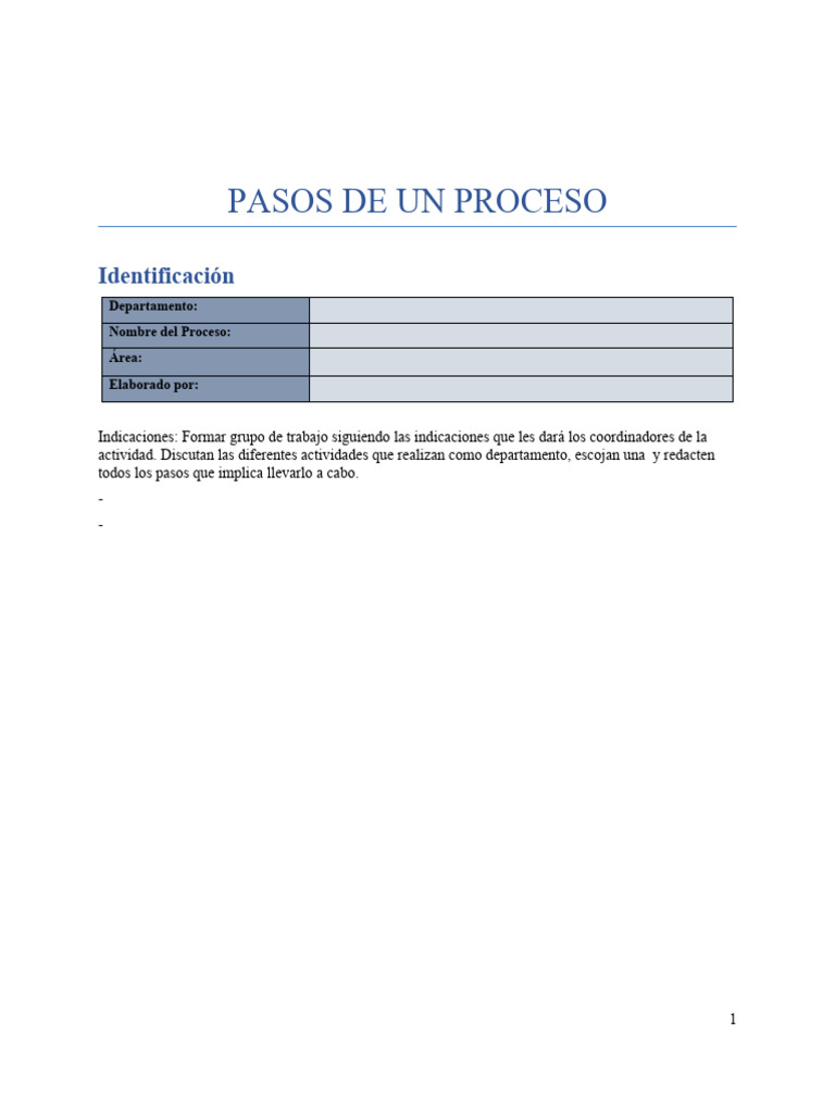 Pasos de Un Proceso | PDF