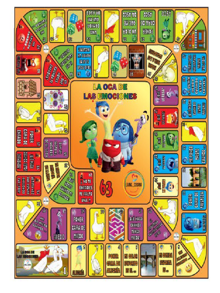 Juego de La Oca de Las Emociones | PDF