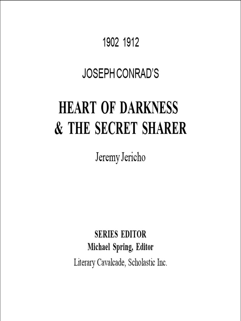 Joseph Conrad's Heart of Darkness & The Secret Sharer | PDF | Heart Of ...