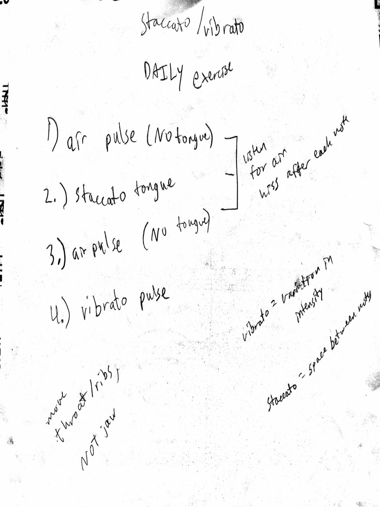 Staccato Vibrato Exercise | PDF