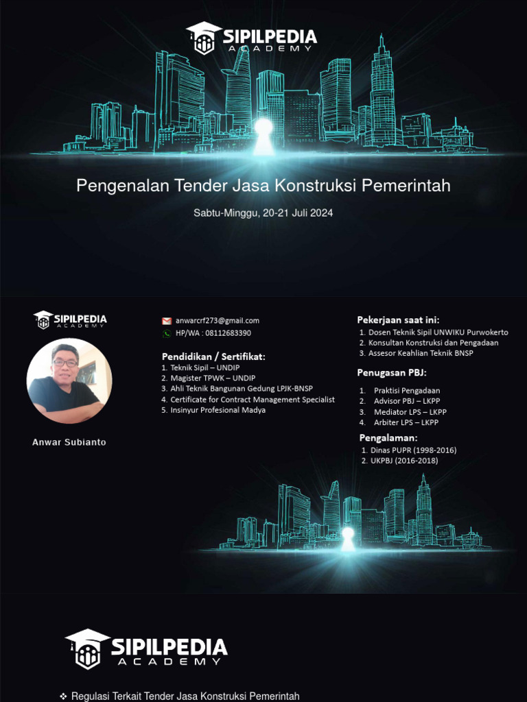 Dokumen Pemilihan (Dokumen Tender) | PDF