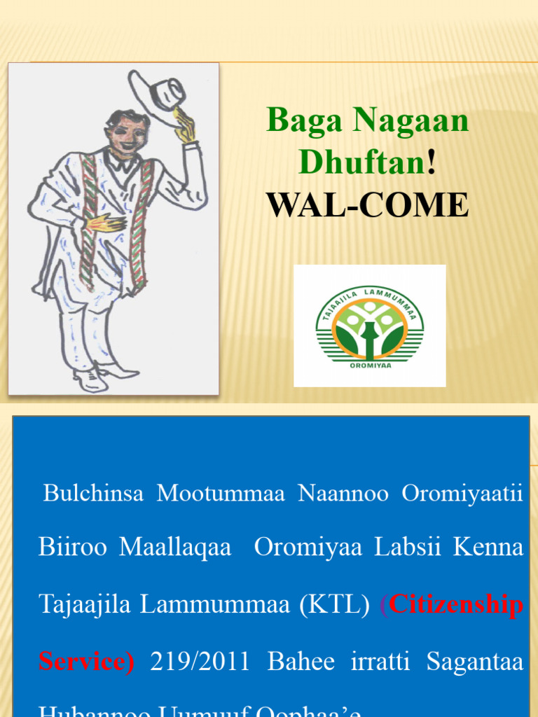 Labsii Kenna Tajaajila Lammuummaa Taree | PDF