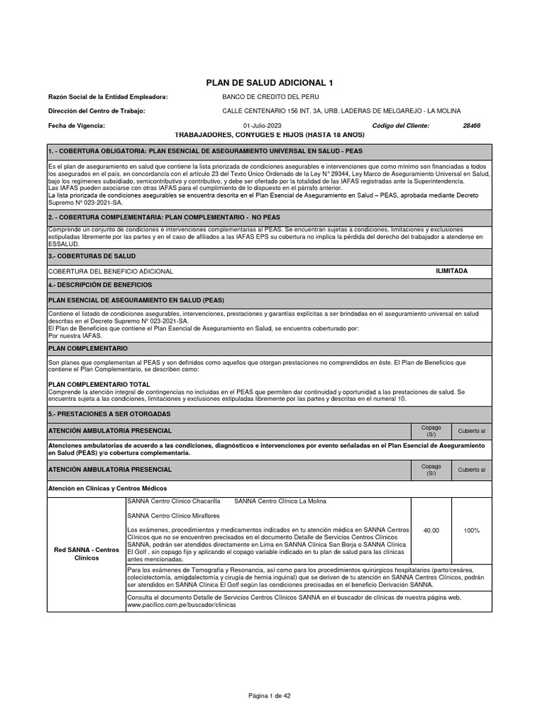 Titular Plan Adicional 1 | PDF | Lima | Aplicación movil