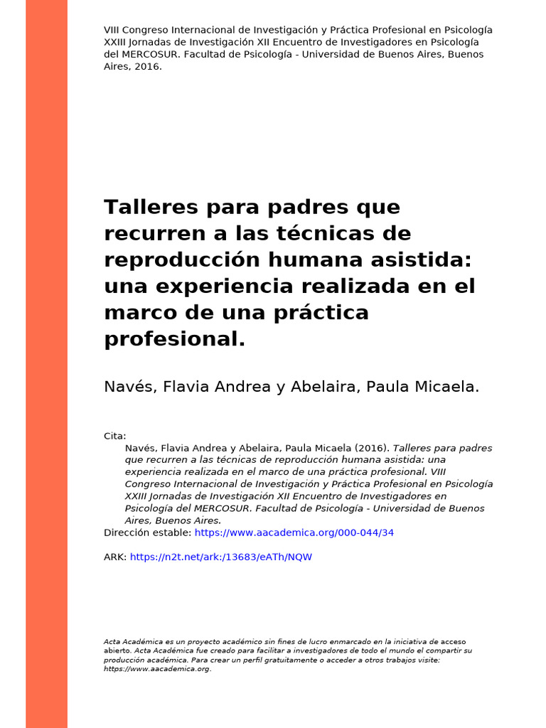 Navés, Flavia Andrea y Abelaira, Pa (... ) (2016) - Talleres para ...