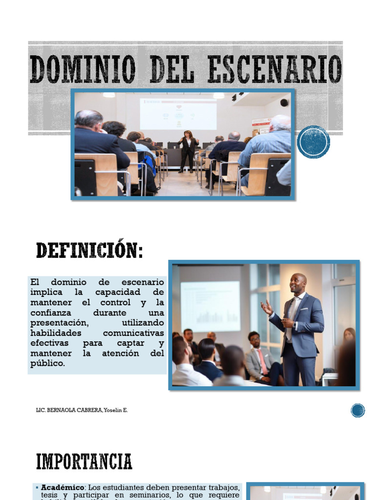 Dominio Del Escenario | PDF | Comunicación | Comunicación humana
