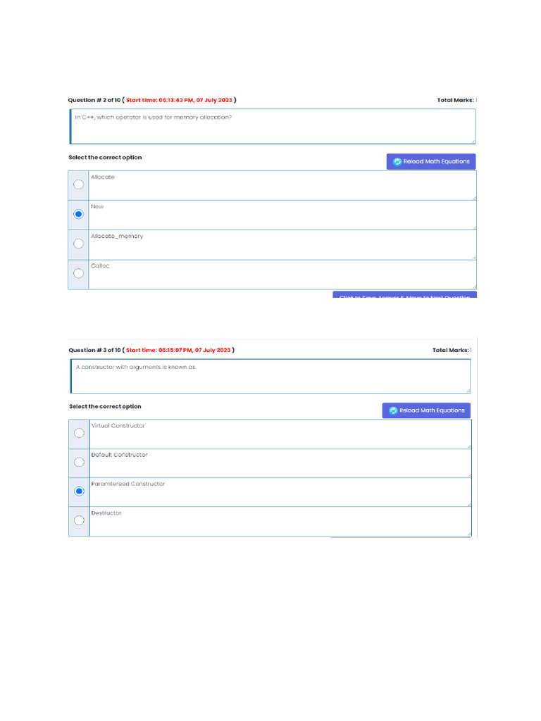Cs201P Quiz 7 Solution 2023 by Pin2 | PDF