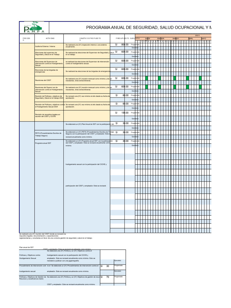 Phe - Ccc - Sgsst – Pgm - 001.Programa Anual de Seguridad, Salud Ocupacional y Medio Ambiente ...