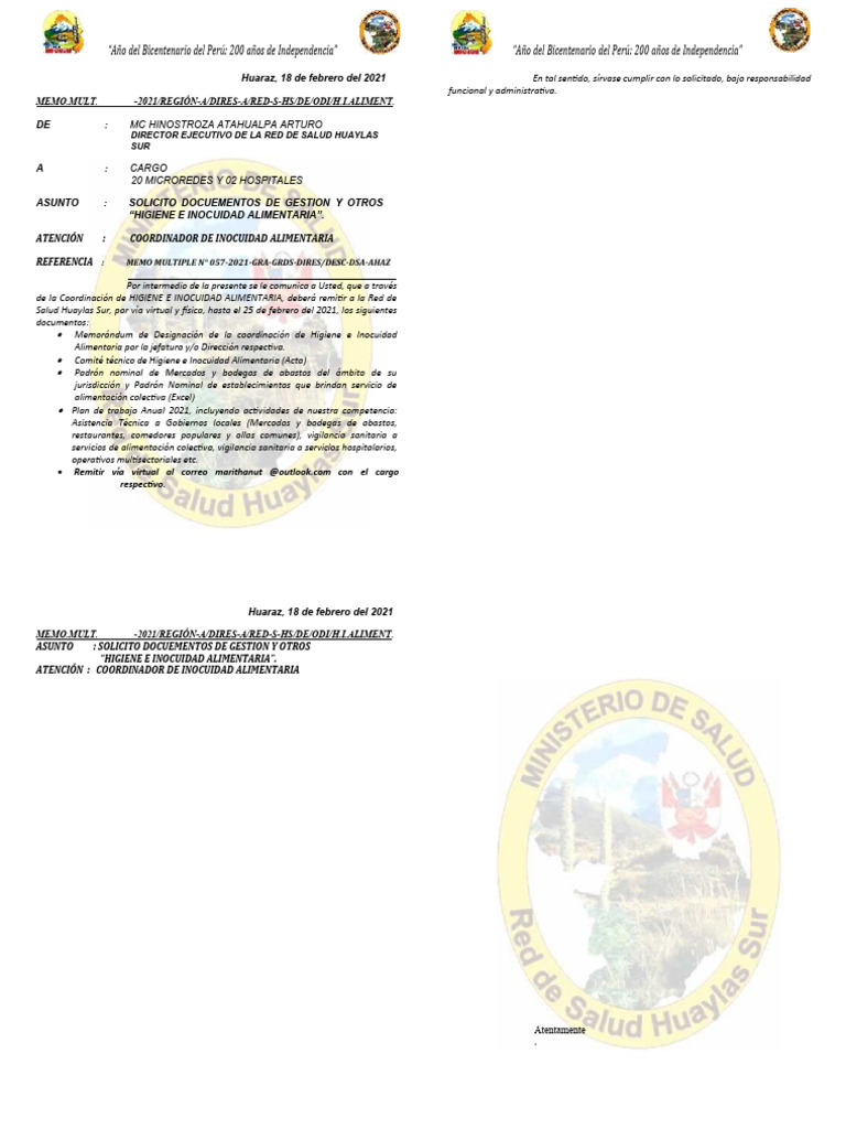 Memo Documentos de Gesti | PDF