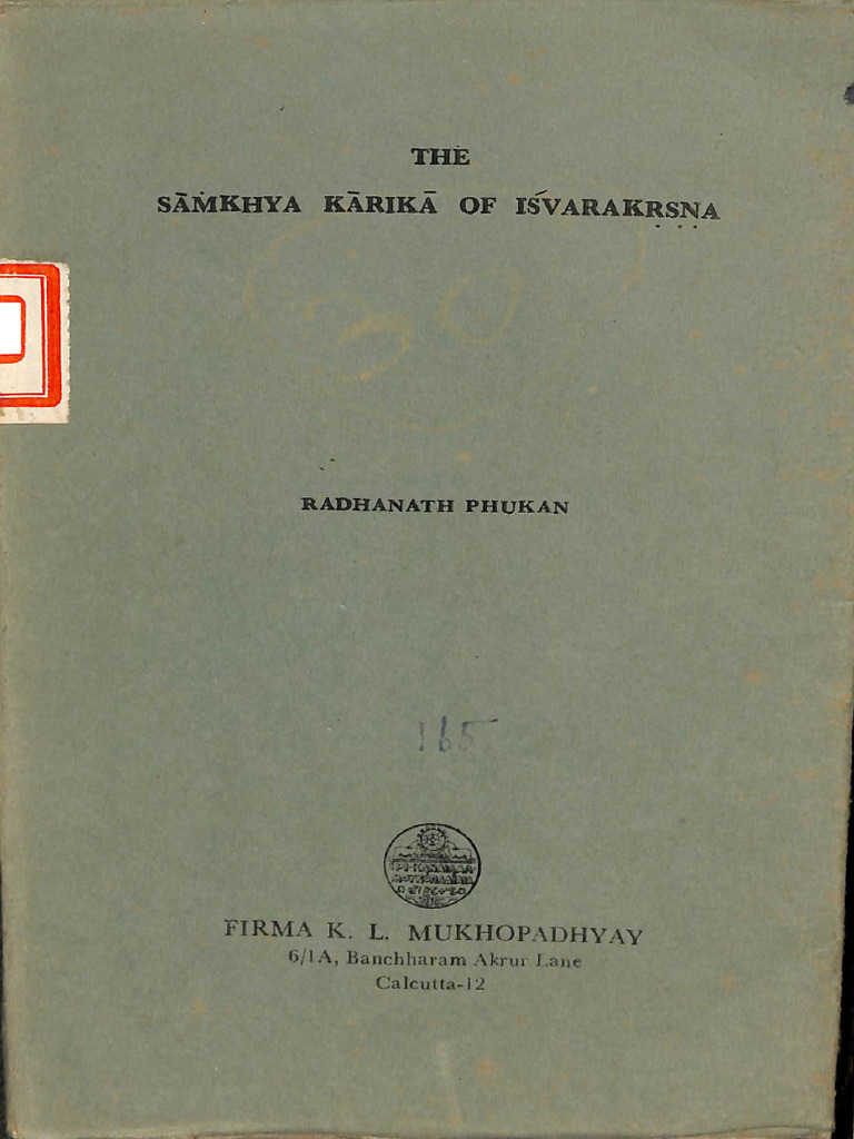 The Samkhya Karika of Ishvara Krishna | PDF