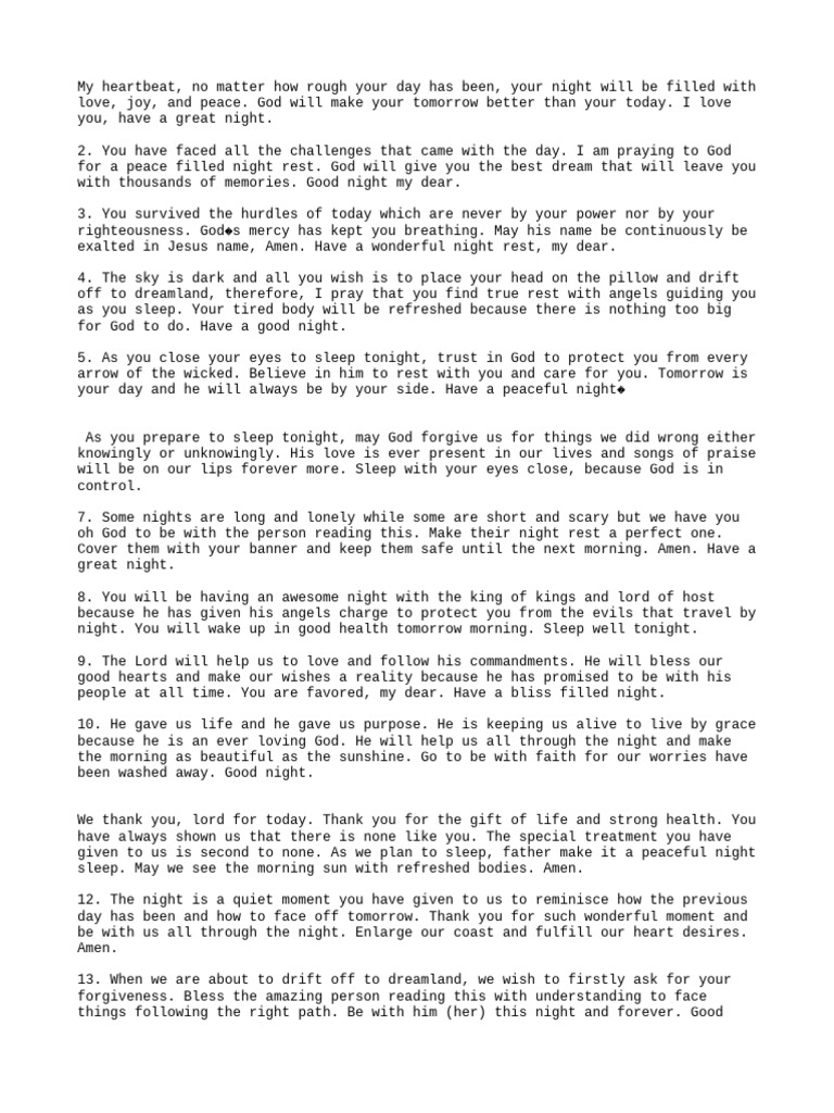 New Goodnight | PDF | Dream | Sleep