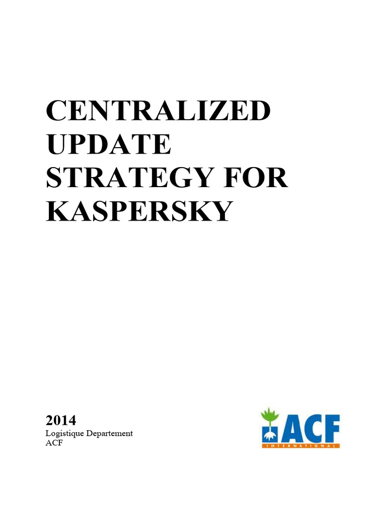 03.kaspersky KES10 Update Strategy V3 5 | PDF | Antivirus Software ...