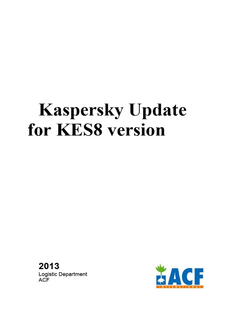 04.kaspersky KES10 Update Without NAS V3 5 | PDF | Microsoft Windows ...