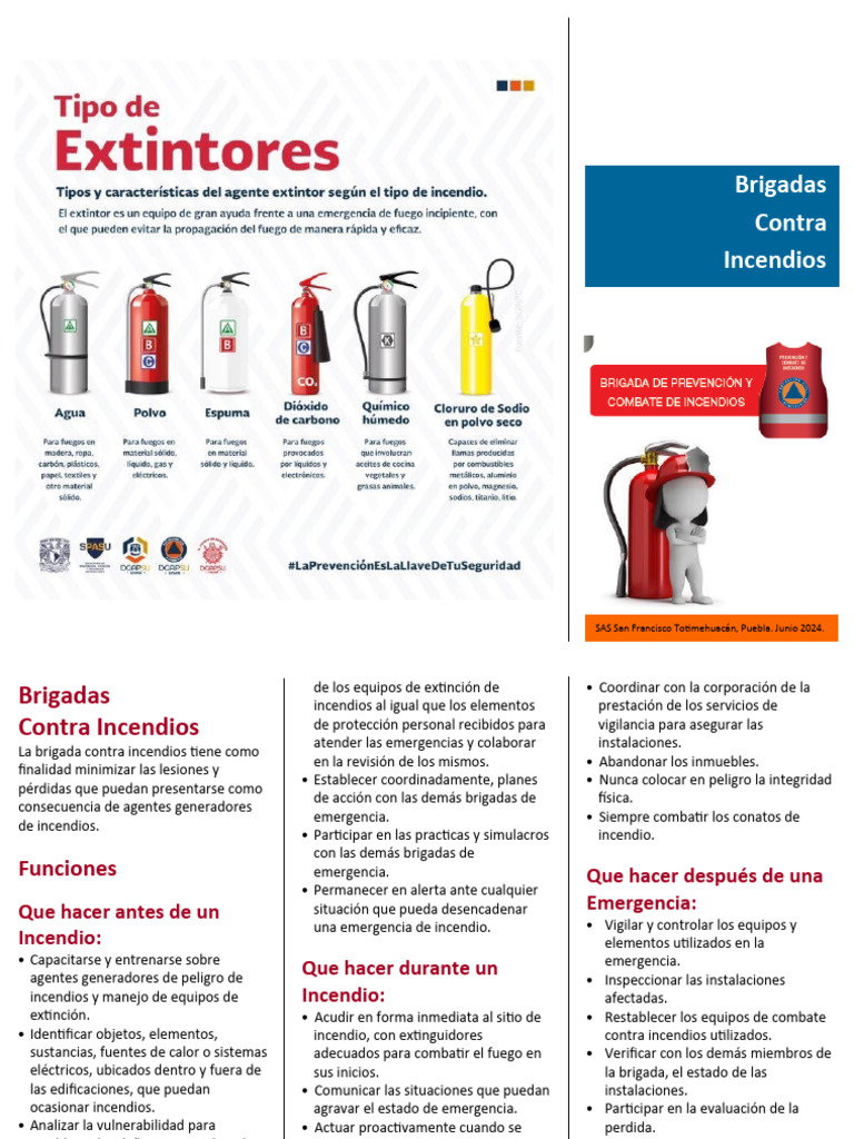 Triptico Brigadas de Incendios - Mayo 2024 | PDF
