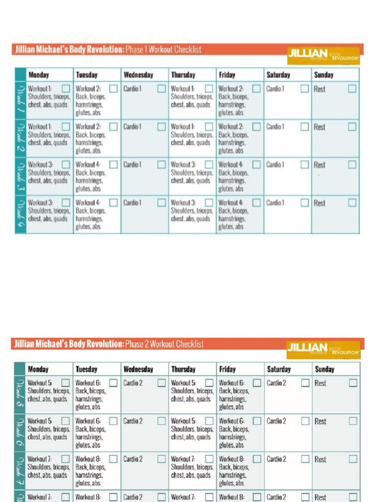 Body Revolution Calendar | PDF