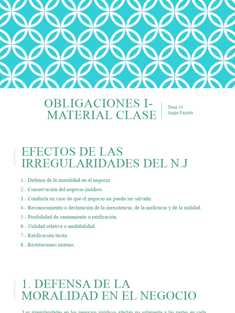 Efectos de Las Irregularidades. | PDF | Nulo (ley) | Justicia