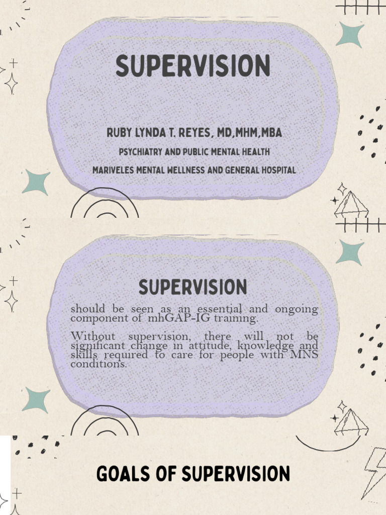 Day 2_Dr. Ruby Lynda Reyes_mhGAP Supervision | Download Free PDF ...