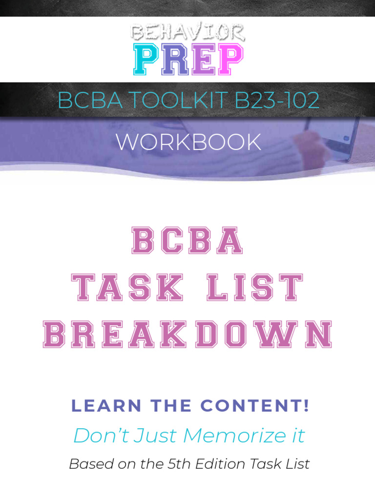 BCBA Task List Workbook Guide | PDF | Reinforcement | Classical ...