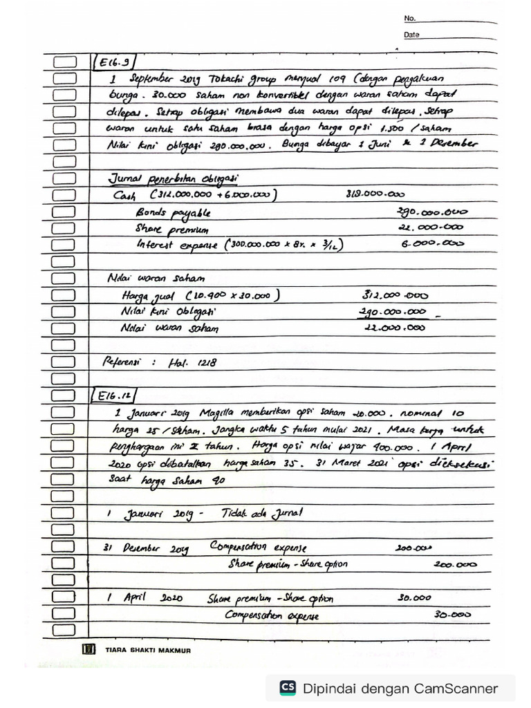 Bab 16 AKM II Kieso Tugas | PDF